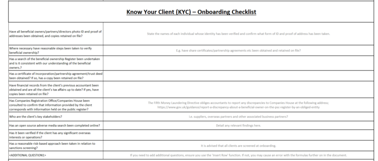 KYC Checklist: Template Guide for Your Business | SEON