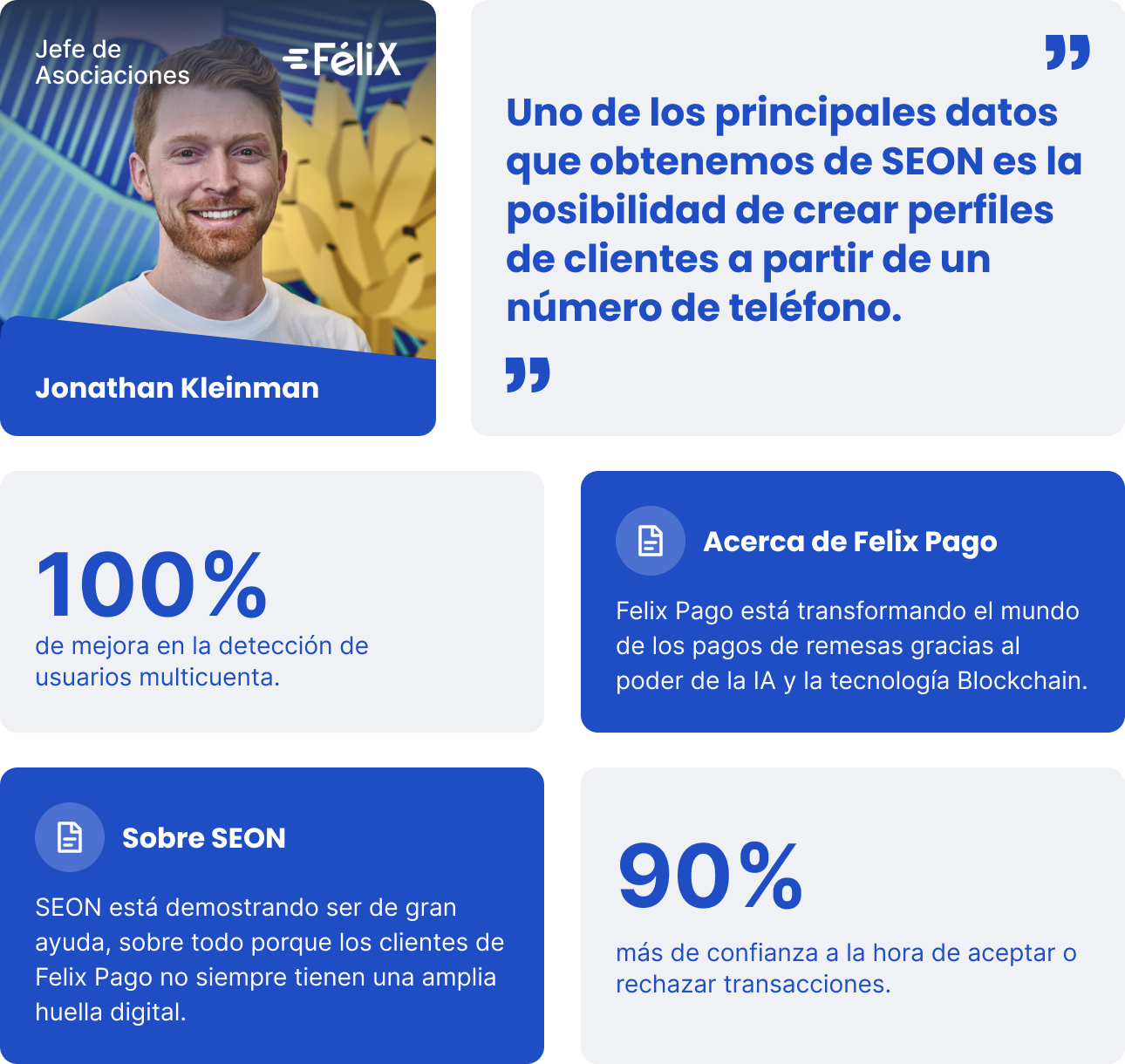 Felix Pago gana un 90% más de confianza con la tecnología SEON