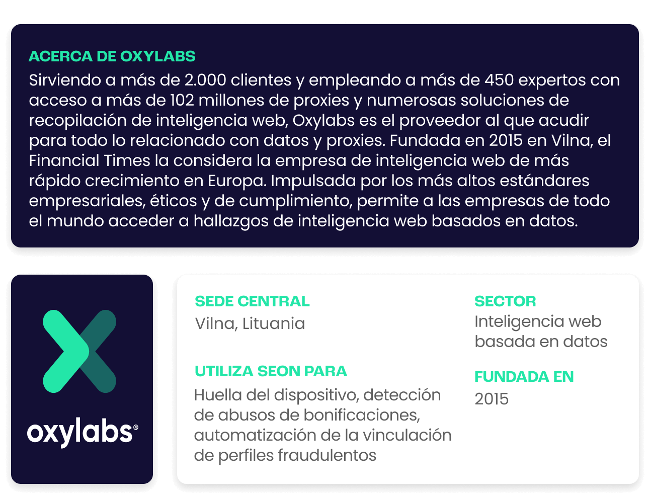 Oxylabs utiliza SEON contra el abuso de bonus y reduce revisiones manuales